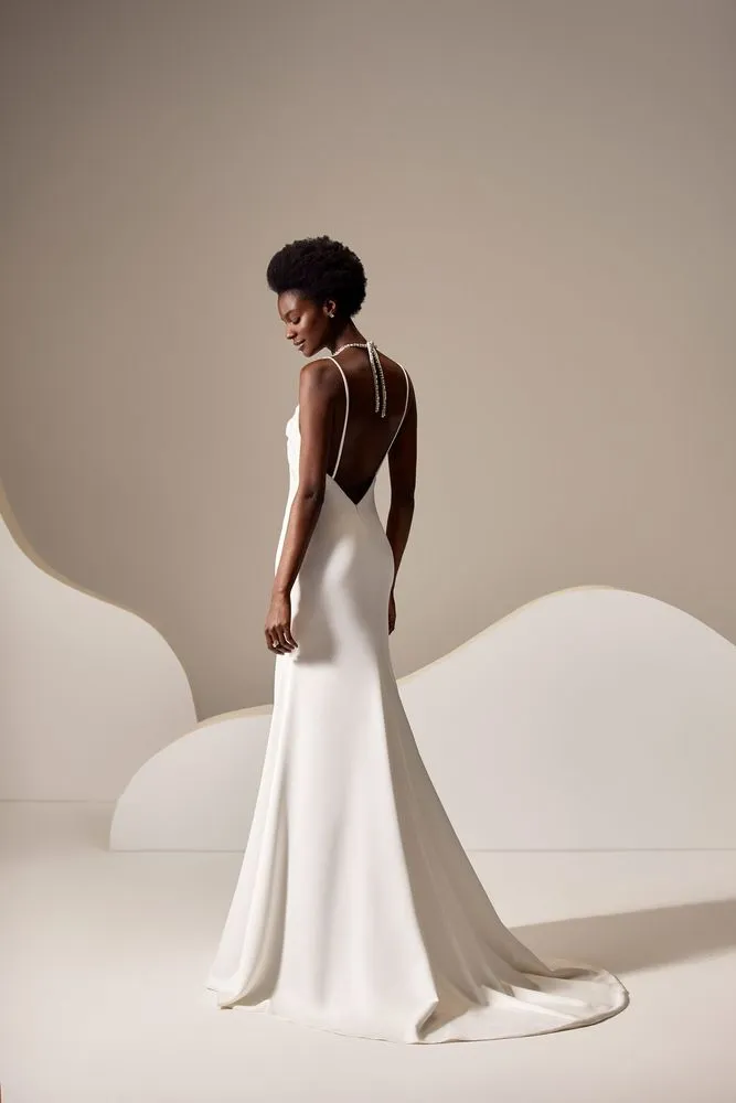 Jamelia - Ruffled mermaid wedding dress with strapless corset and wide ...